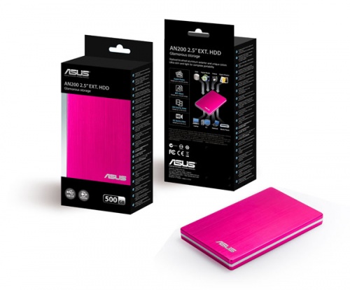 Жесткий диск Asus AN300 2.5” Ext. HDD 500Gb 7200 rpm USB 3.0 Pink 90 ...